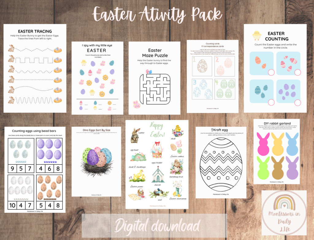 Easter Activity Pack – Montessori in Daily Life