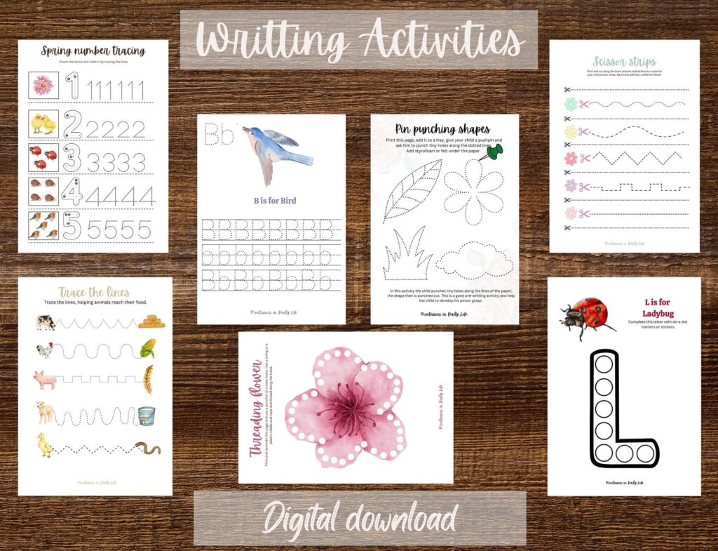 Spring learning pack – Montessori in Daily Life