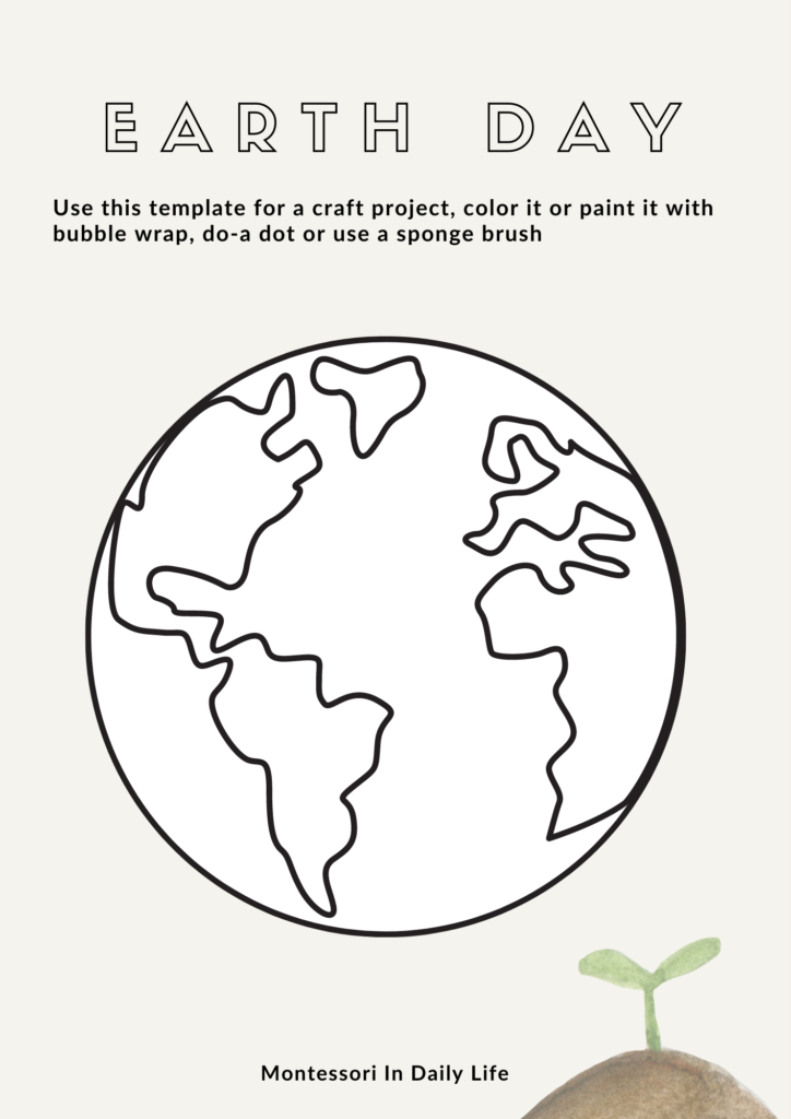 Earth Day Activity Pack – Freebie – Montessori in Daily Life