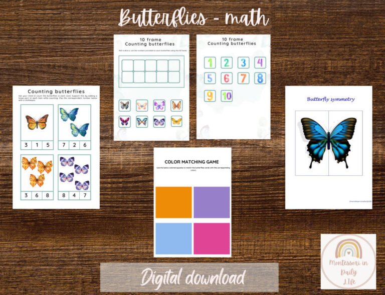 Butterflies Mini Unit Study – Montessori in Daily Life