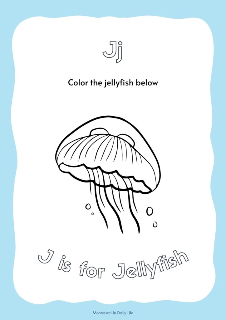 Ocean Alphabet Coloring Book + Ocean Alphabet Tracing Cards FREE ...