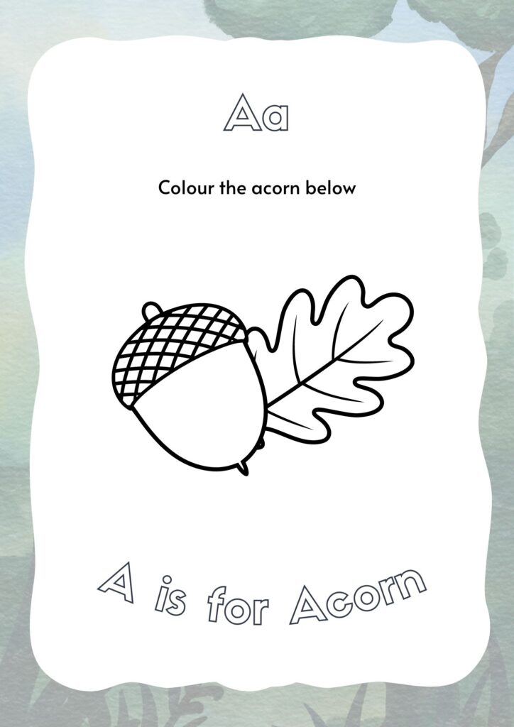 Forest Alphabet Coloring Book + FREE Forest Alphabet Tracing Cards ...