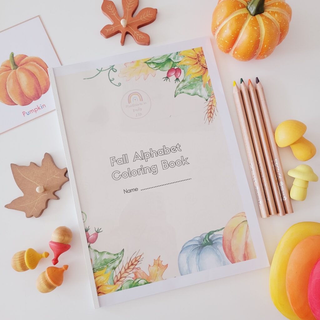 Fall Alphabet Coloring and Tracing Book – Montessori in Daily Life