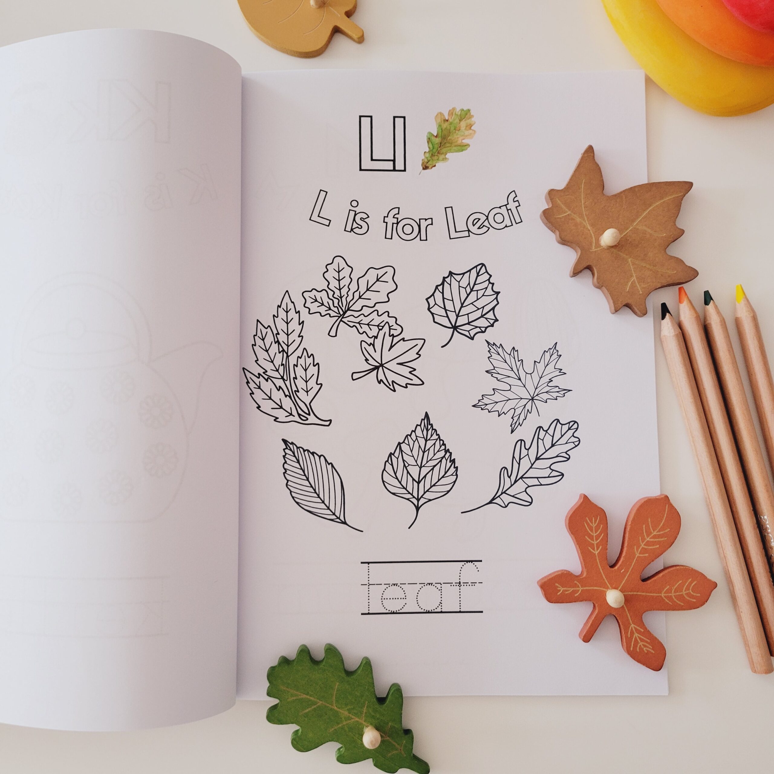 Fall Alphabet Coloring and Tracing Book – Montessori in Daily Life