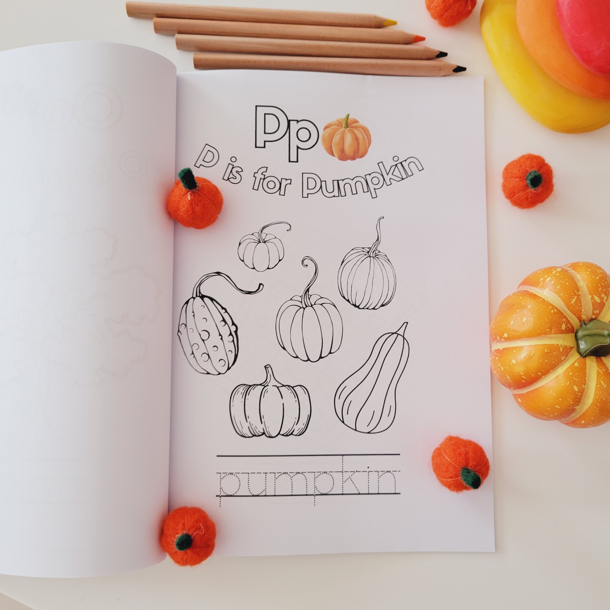 Fall Alphabet Coloring and Tracing Book – Montessori in Daily Life