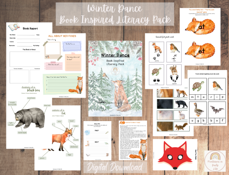 Winter Literacy Pack and Book Companion – Montessori in Daily Life