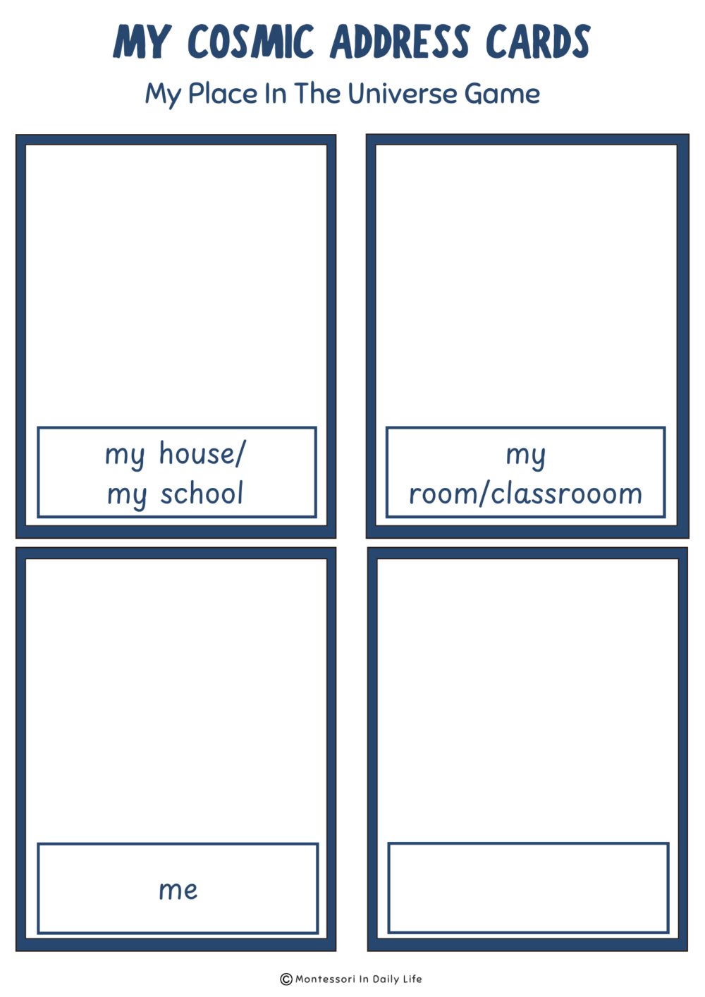 Space Explorers Learning Pack – Montessori in Daily Life