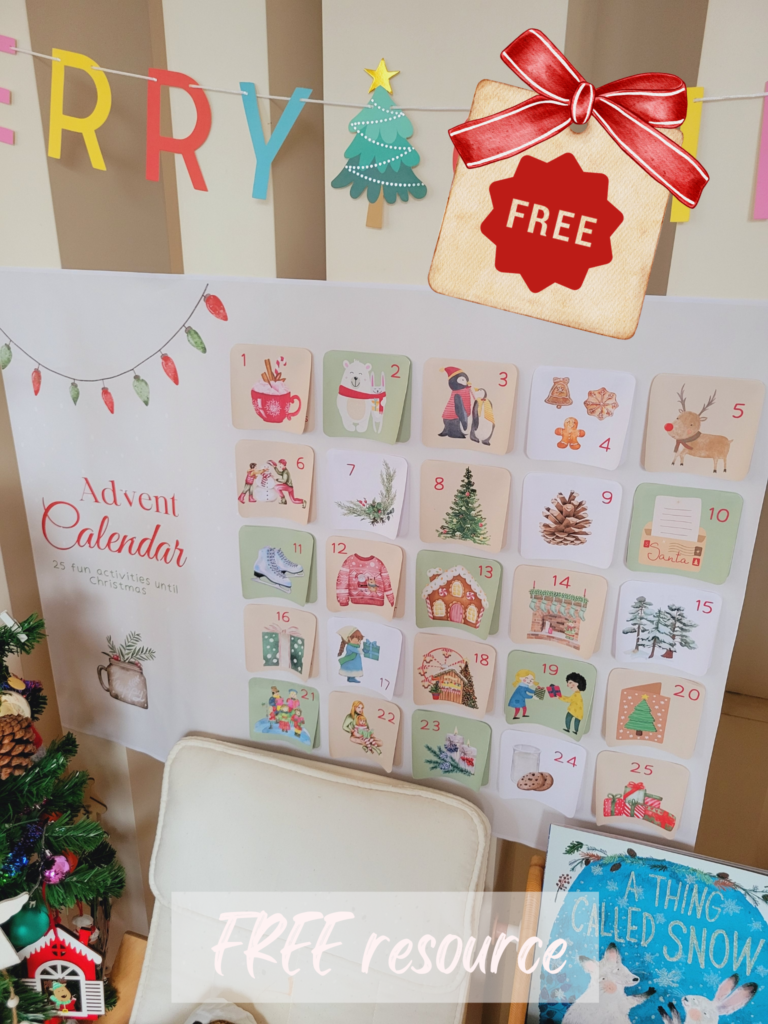 Christmas Advent Calendar Giant Poster – Montessori in Daily Life